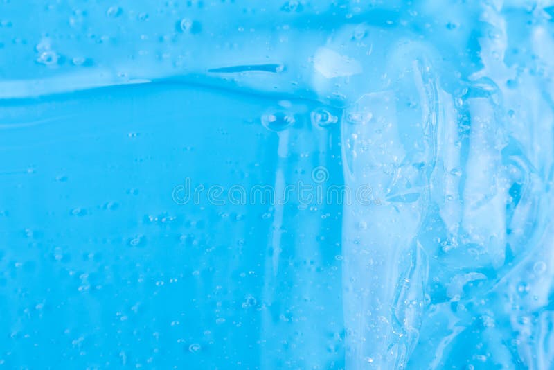 The Texture of a Liquid Transparent Gel for Face Cleansing. Sample of ...