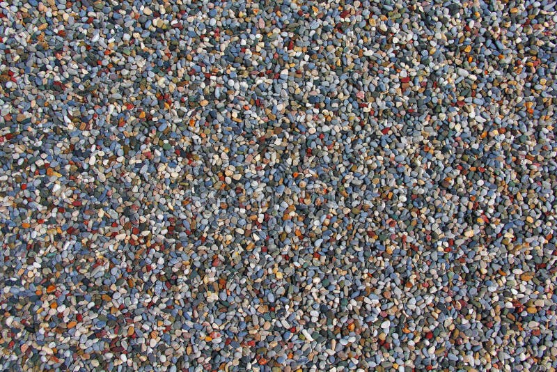 Texture of Lots of Small Colorful Pebbles on the Ground. Stock Image ...