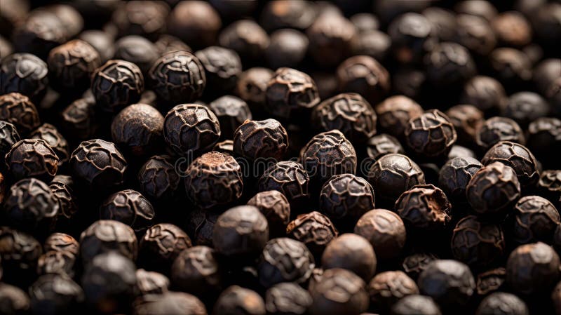Texture macro black pepper stock illustration. Illustration of organic ...