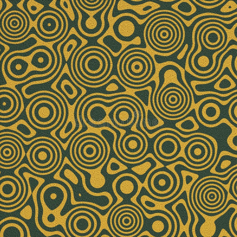 Texture Made of Deformed Circles, Weaving Threads of Fabric, Carpet, 3D ...