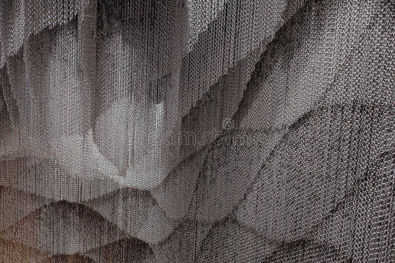 Texture Made of Dense Metal Chains Arranged Close To Each Other Stock ...