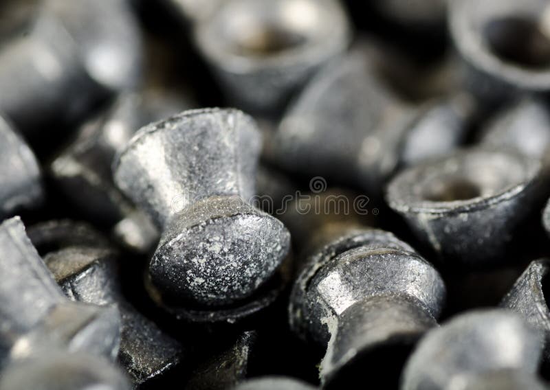 A Texture Made from Lead Pellets Stock Image - Image of macro, target ...