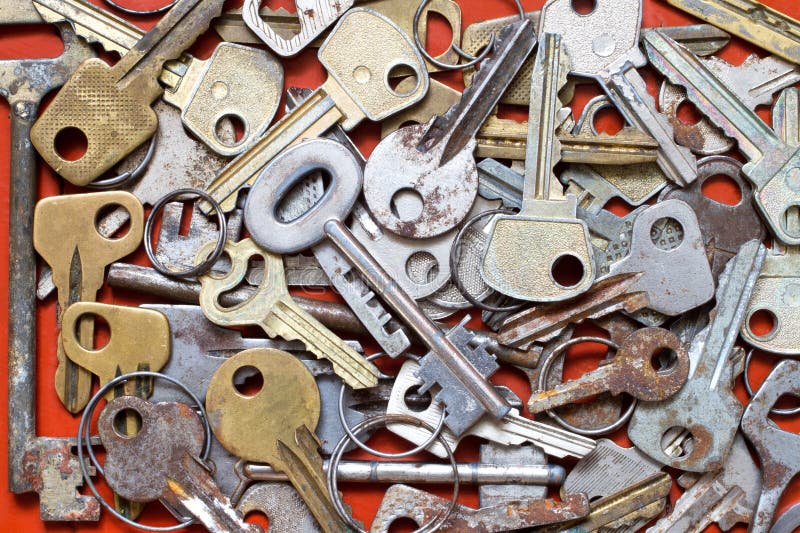 A Texture of Many Old Keys. Stock Photo - Image of group, ancient ...