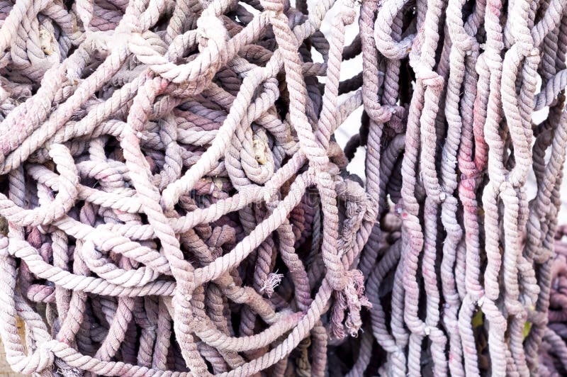 Texture of Marine Ropes. Close-up, Copy Space Stock Photo - Image of ...