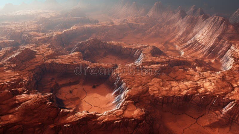 Texture Mars chaos terrain stock illustration. Illustration of terrain ...