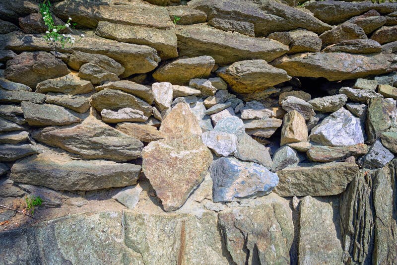 The Texture of the Masonry Wall of Natural Stone. Detail of a Stone ...