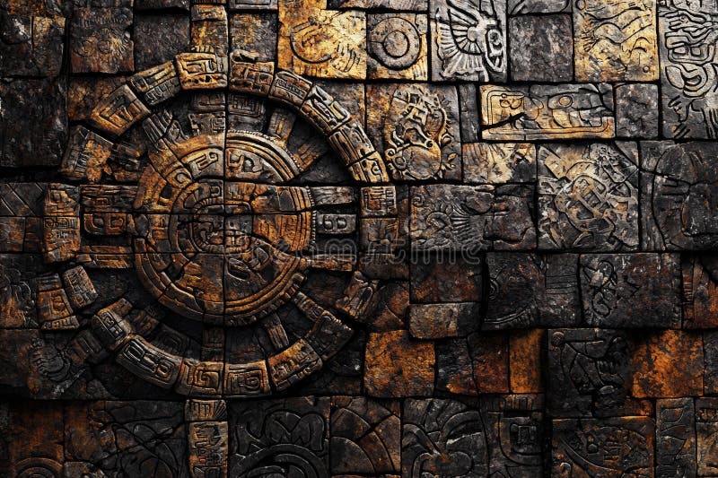 The Texture and Material of an Ancient Wall Inspired by Aztec Culture ...