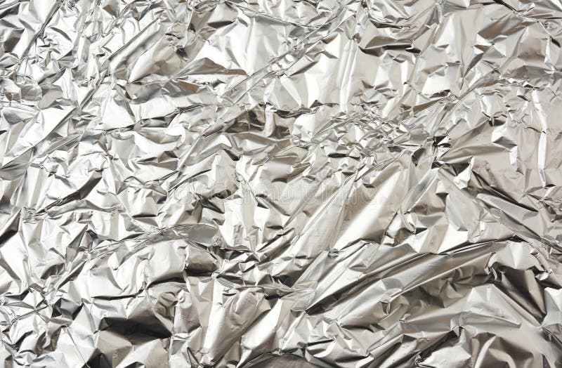 Texture of Matte Crumpled Piece of Foil, Food and Objects Packaging ...