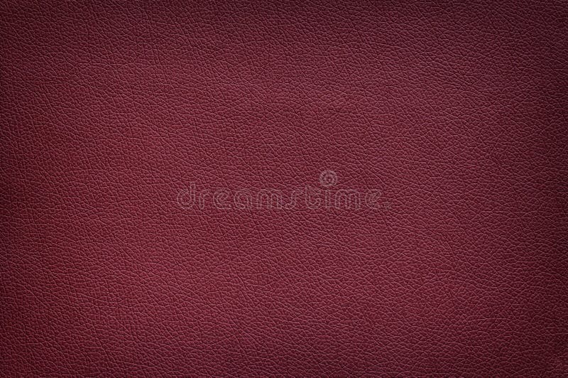 Texture of Matte Leather Maroon Color, Vignette. Stock Photo - Image of ...