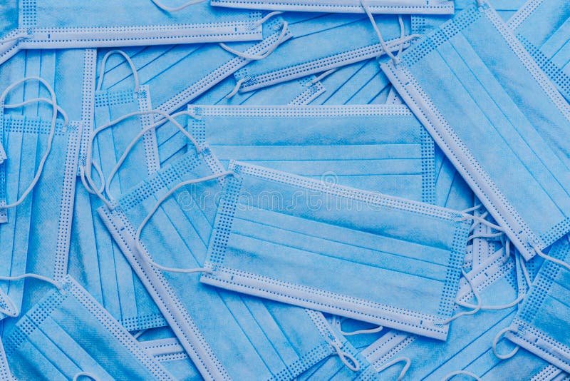 Texture of Medical Masks. Close Up of Protective Medical Masks. Concept ...