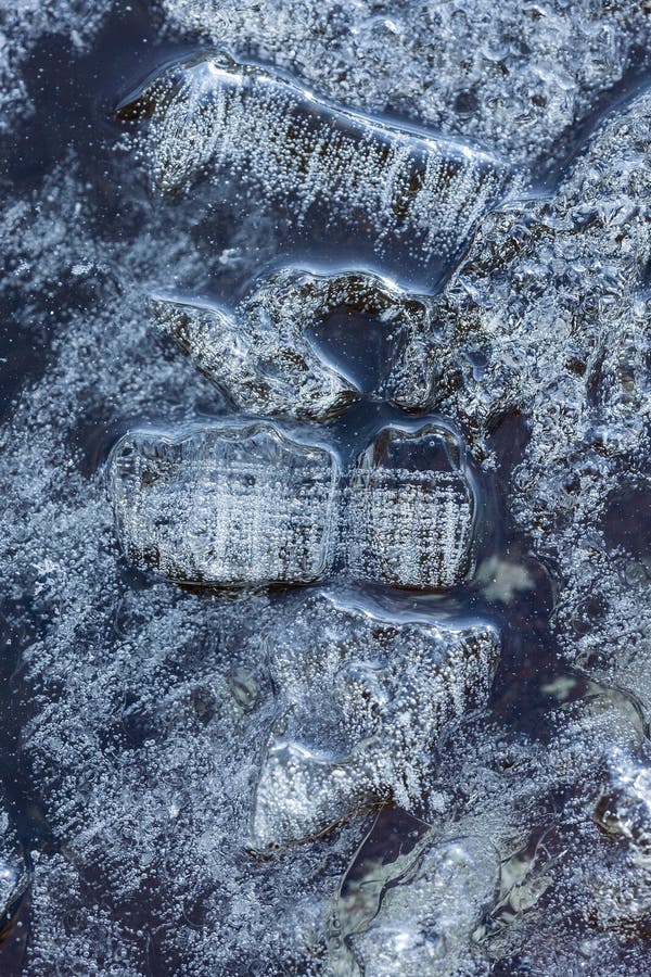 Texture of Melting Ice Closeup Stock Image - Image of abstract, blue ...