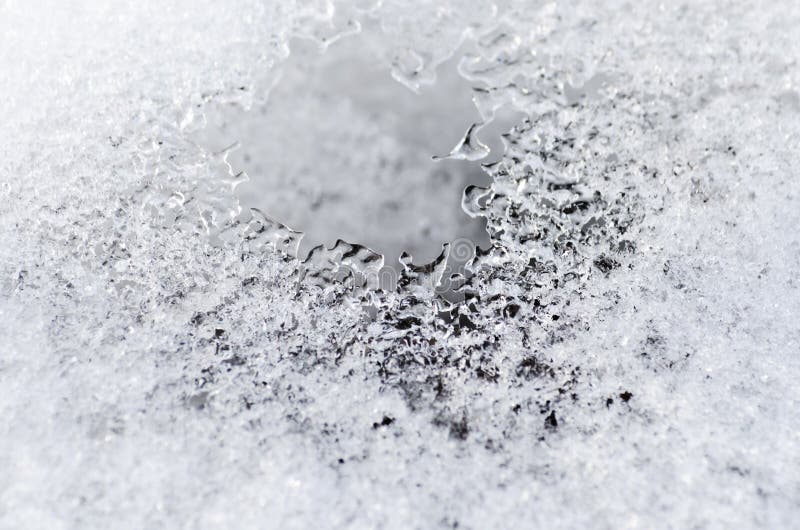 Texture, Melting Snow, Thawed Patches Stock Photo - Image of reflection ...
