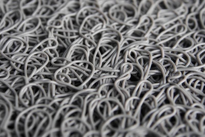 Texture Of Messy Curly Plastic Fiber Stock Photo - Image of messy ...