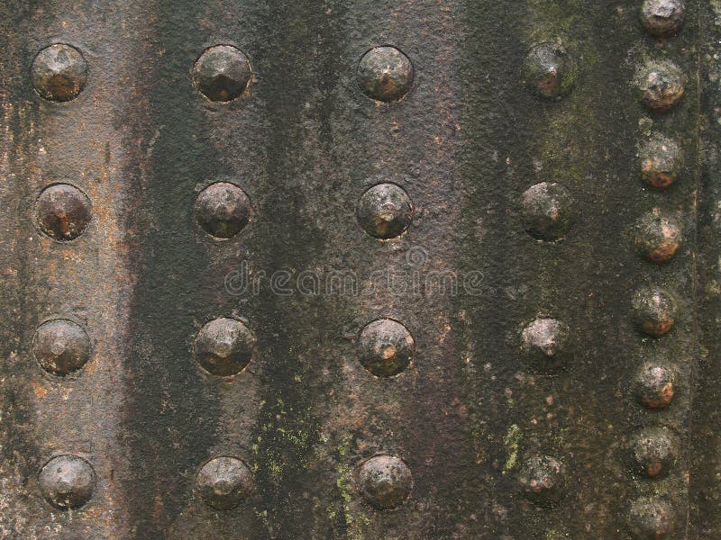 Rusted metal rivets stock image. Image of durable, ironworks - 2306263