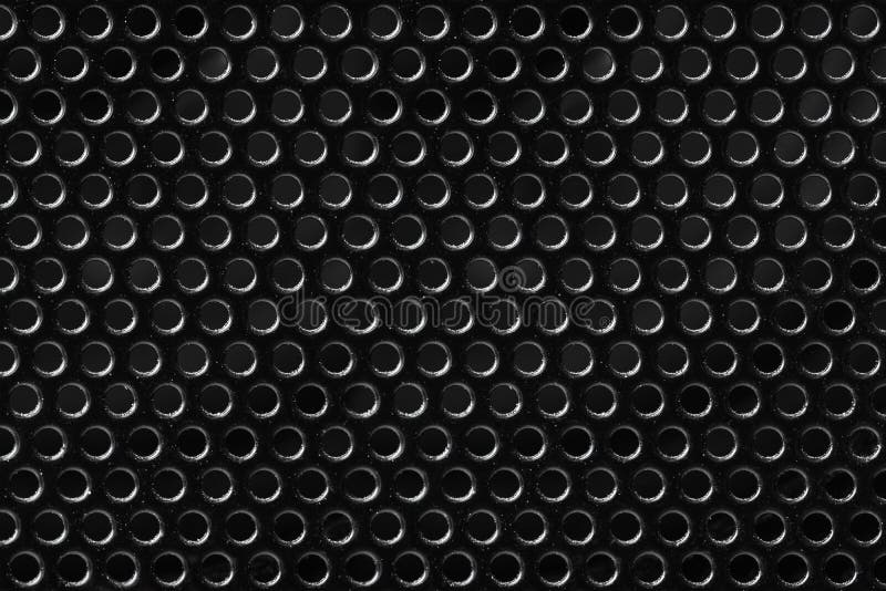 Texture Metal Black Mesh with Round Holes Stock Image - Image of hole ...