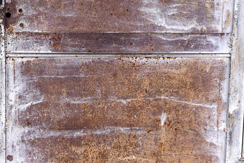 The Texture of the Metal Doors Stock Photo - Image of material, rusty ...