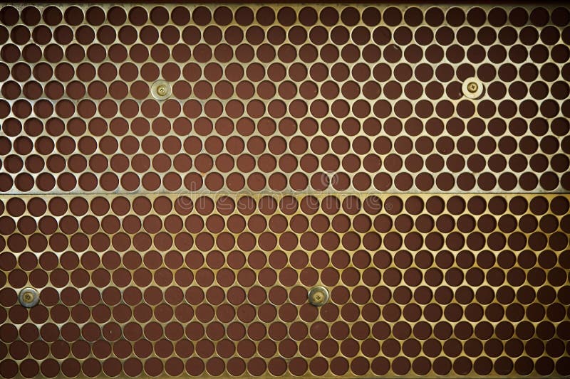 The Texture of a Metal Mesh with Holes. Use for Fencing Stock Image ...