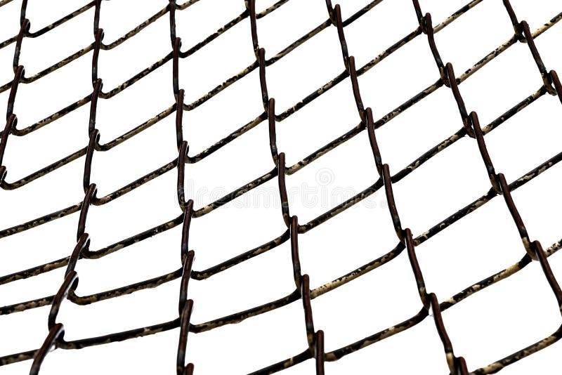 The Texture of the Metal Mesh. Torn, Destroyed, Broken Metal Mesh on a ...