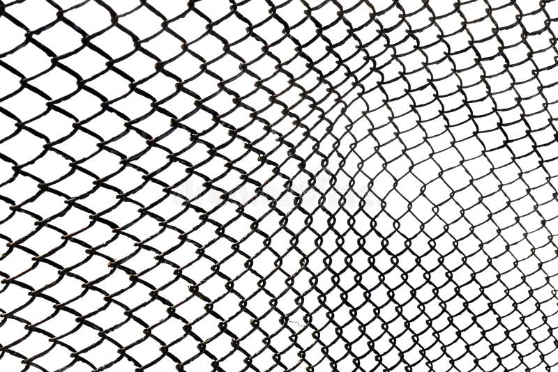 The Texture of the Metal Mesh on a White Background. Torn Steel, Metal ...