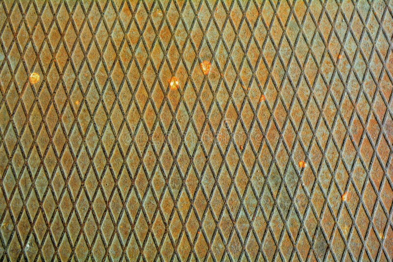 Texture of Metal Plate with Embossed Diamond Pattern Stock Image ...