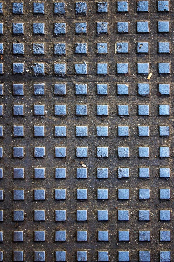 Texture of Metal Plate with Embossed Square Patterns Stock Image ...