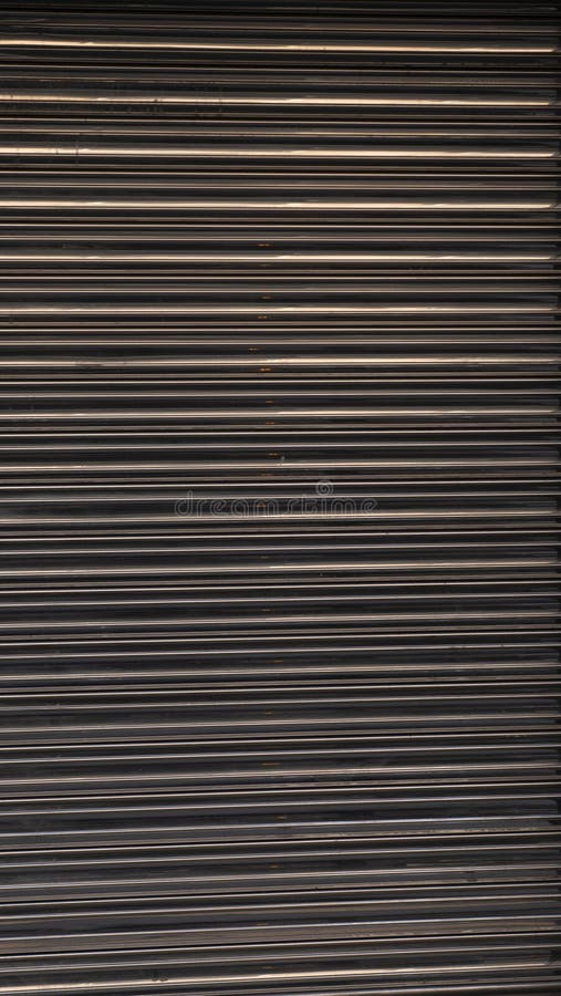 Texture of a Metal Shutter with Lines and Reflections Stock Image ...