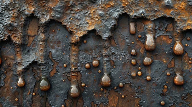 Texture of a Metallic Liquid Slowly Dripping Down a Rusted Surface ...