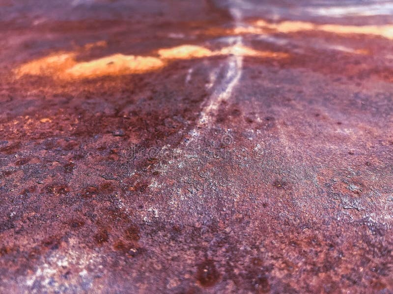Texture, Metallic Piece of Metal Covered with Rust. Sheet of Corrosive ...