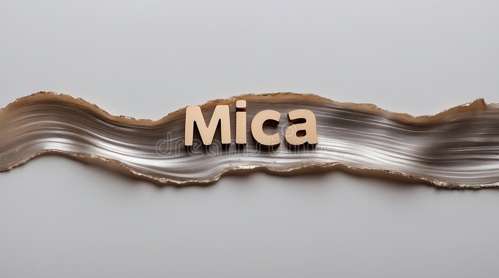 Texture of Mica Showcasing Its Smooth Waves and Elegant Typography ...