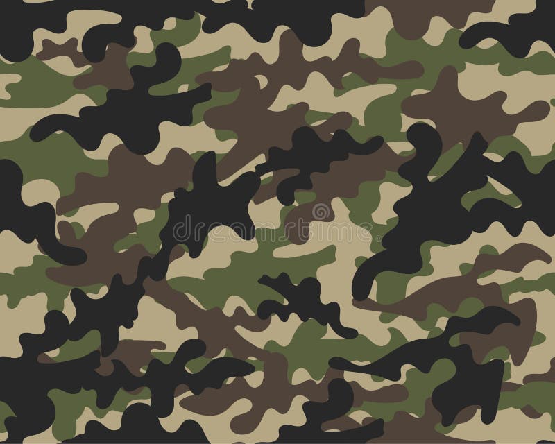 Texture Military Seamless Army Illustration Stock Vector - Illustration ...