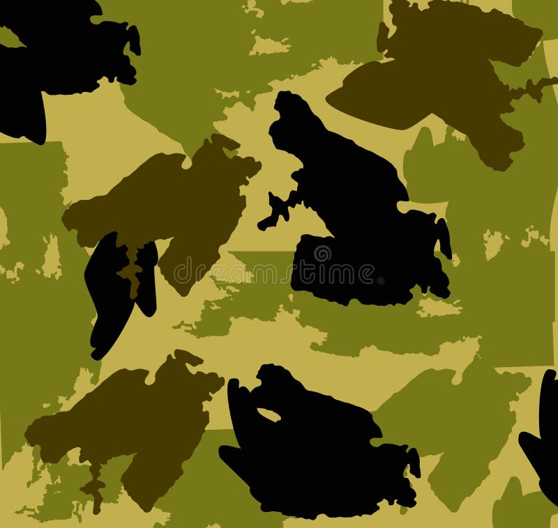 The Texture of a Military Uniform. Vector Illustration. Stock Vector ...