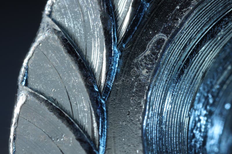 Texture of Modern Metal Fastener, Macro View Stock Image - Image of ...
