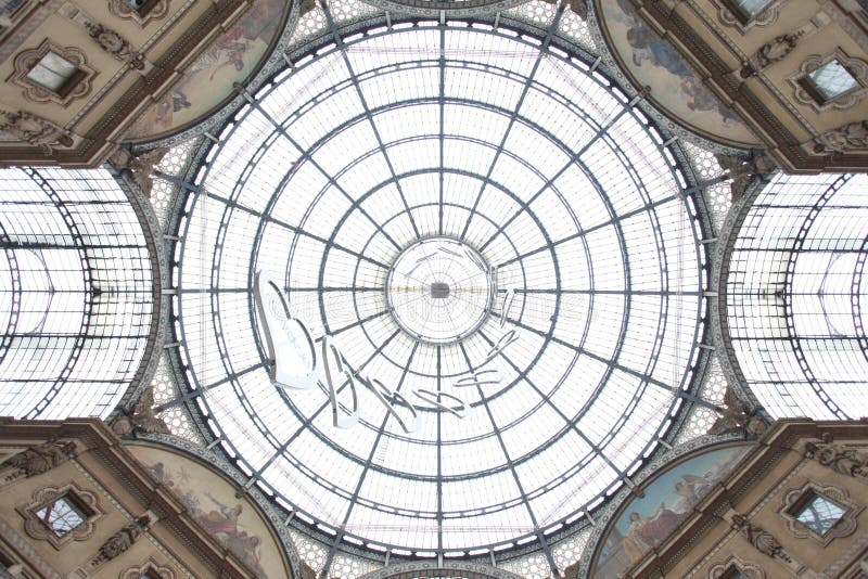 Texture of the Modern Round Glass Ceiling Stock Photo - Image of shape ...