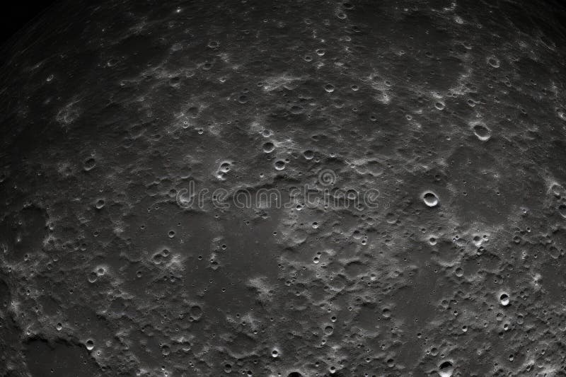 Texture of the Moons Surface Captured at Night Stock Image - Image of ...
