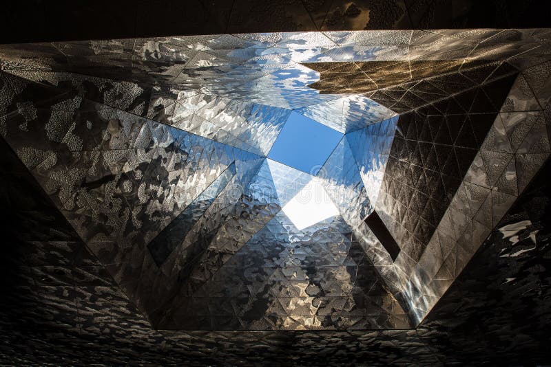 Texture of Mosaic Mirror Reflecting the Sunlight Stock Photo - Image of ...