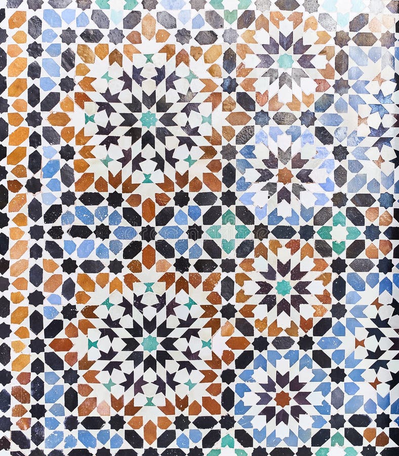 Texture of a Mosaic Tile Surface Stock Photo - Image of decorative ...