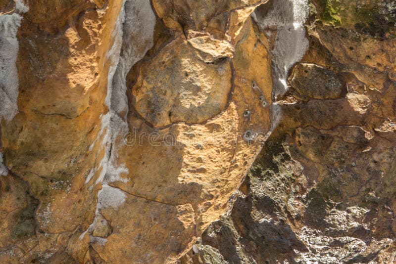 Rock Texture. Texture of a Mountain Wall. Relief of the Mountain. Stock ...