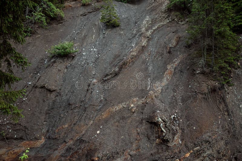 Texture Mountainside Close-up. Natural Background of Rocky Wall with ...