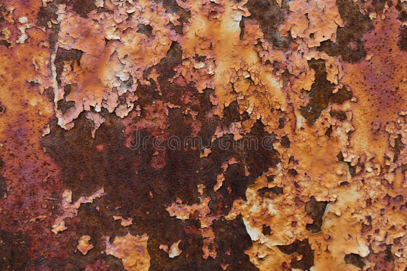 Texture Much Rusty Metal Red and Orange Color Stock Image - Image of ...