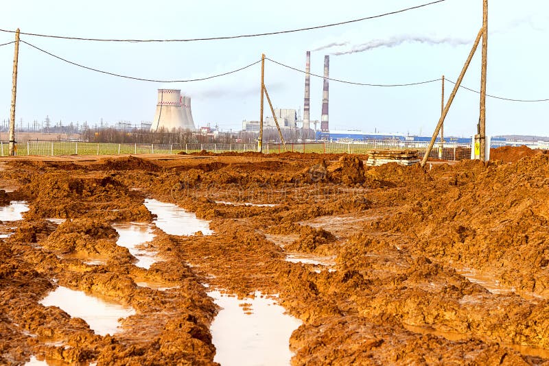 Texture of Mud or Frozen Soil Stock Photo - Image of brown, ground ...