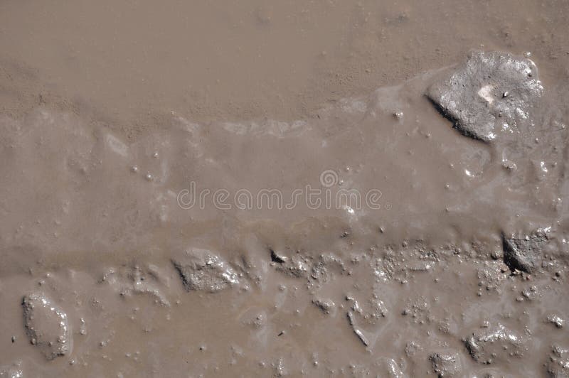 Puddle pit on dirty ground stock photo. Image of environment - 144635368