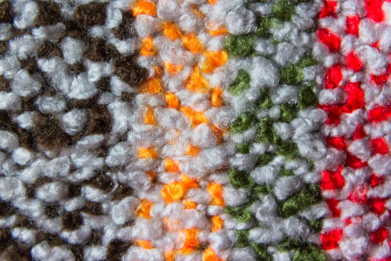 Background with Woven Wool Texture on Multicolor Loom Stock Photo ...
