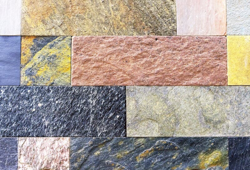 Texture Of Multi-colored Quartz Stone. Blocks From Of Natural Stone ...