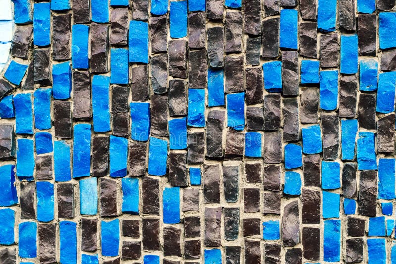 Texture of Multi-colored Stones. Background from Vintage Mosaic Stock ...