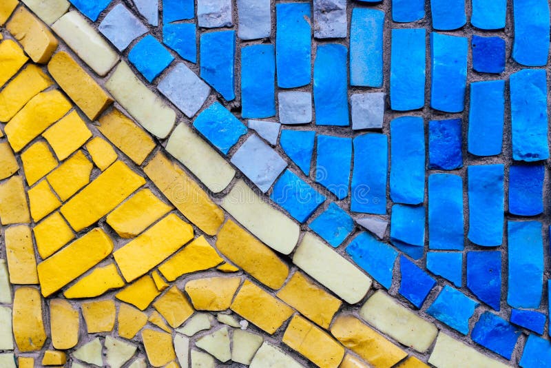 Texture of Multi-colored Stones. Background from Vintage Mosaic Stock ...