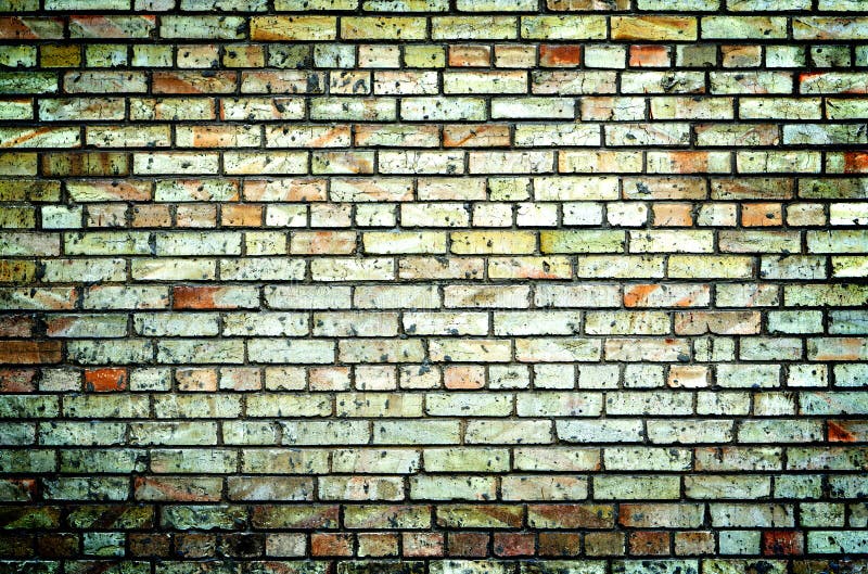 Texture of Multicolored Brick Wall High Contrasted Stock Photo - Image ...