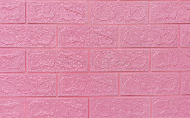 Texture Murale En Brique Rose Pastel Photo stock - Image du rose ...