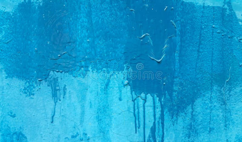 Texture Murale Peinte En Bleu Avec Taches Et Taches Image stock - Image ...