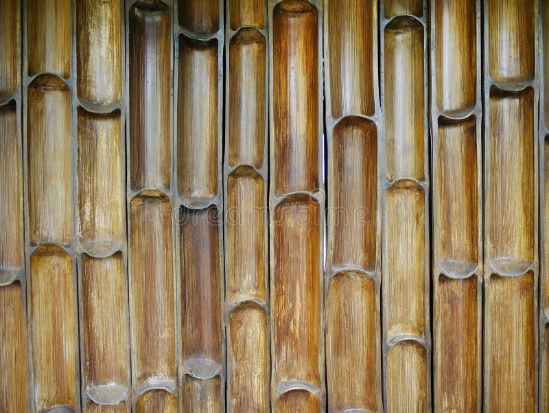 Texture of Natural Bamboo Trunk Cut into Long Half Weave Together Make ...