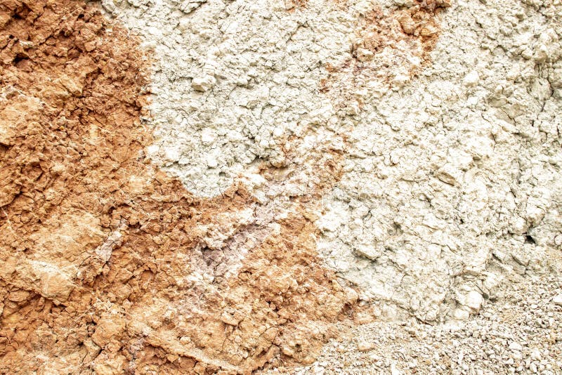 Texture of Natural Clay with Cracks and Colored Layers Stock Photo ...